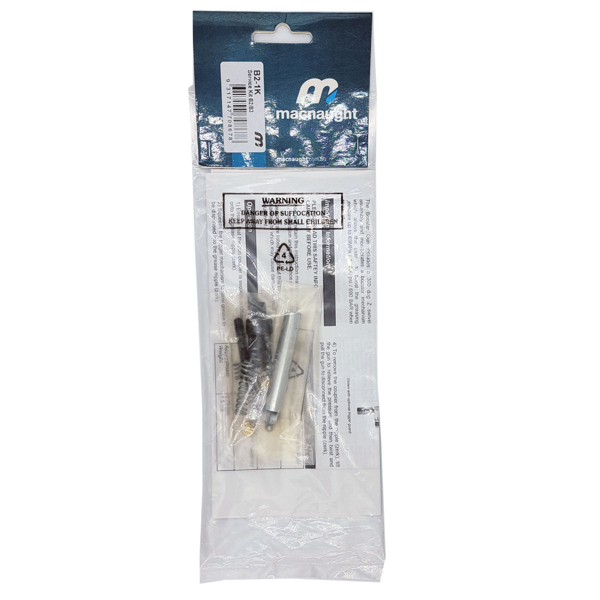 Repair Kit for B2 Booster Gun PN# B2-1K | Macnaught Canada
