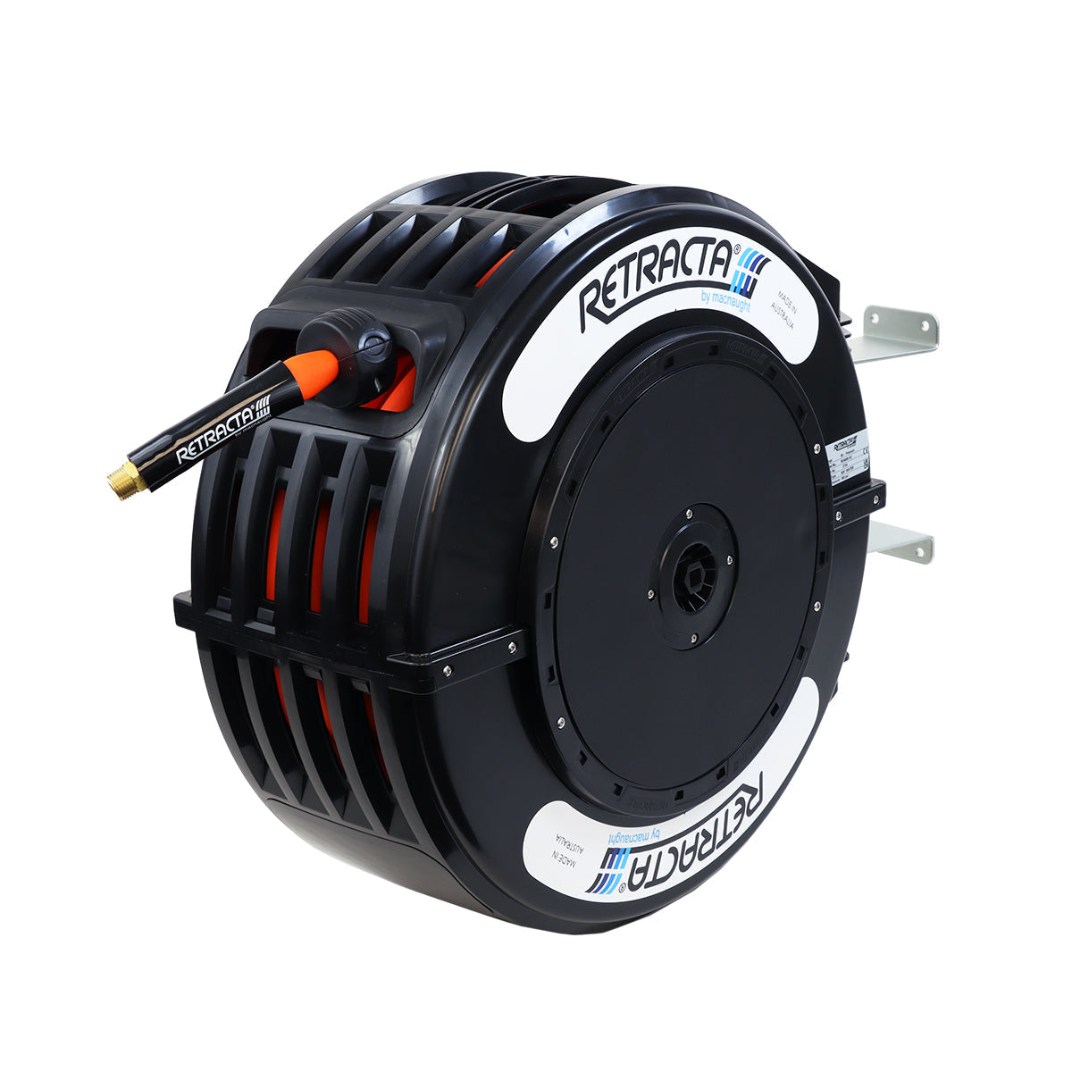 R3 Heavy Duty Hose Reel for Air Water Service - Black Case / Orange ...