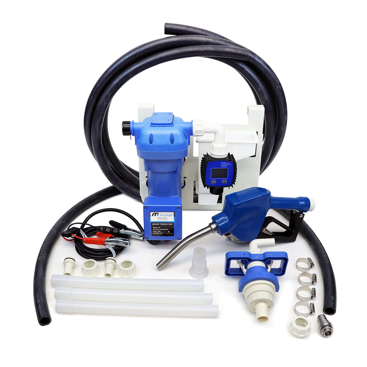 Macnaught M3 12V DEF Pump Kit- 6.6 GPM with Auto Nozzle and Meter