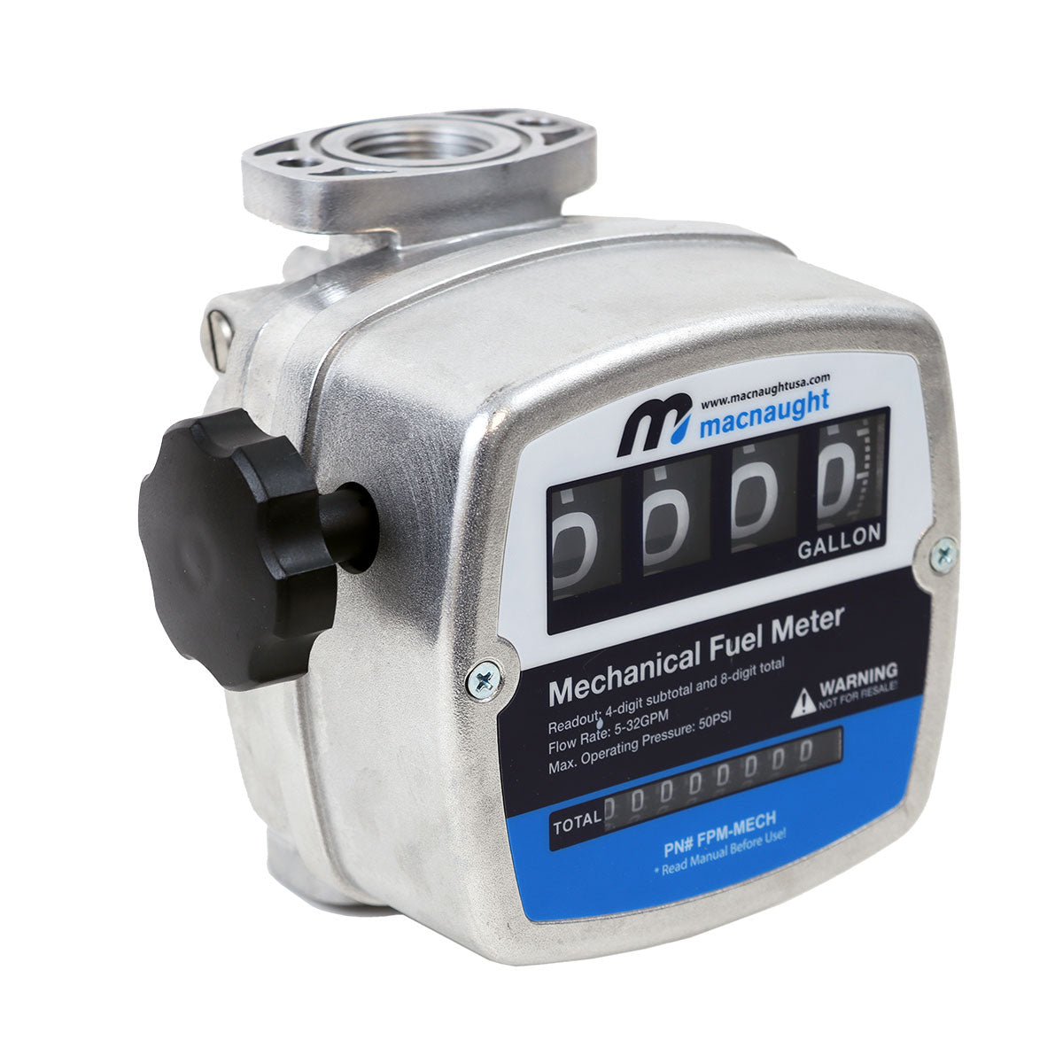 M3 Aluminum Mechanical Fuel Flow Meter | Macnaught Canada
